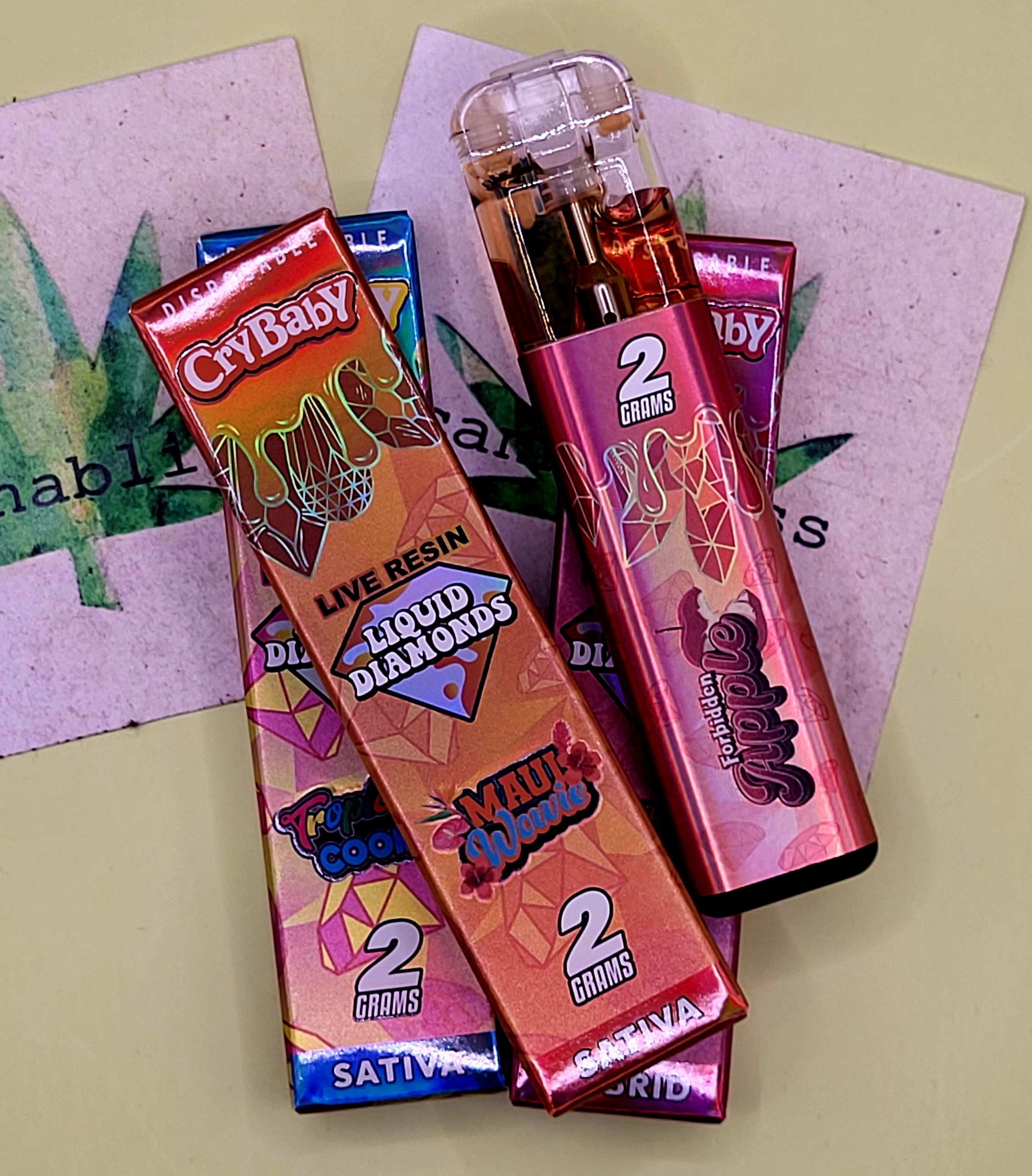 Cry Baby 2G Live Resin Liquid Diamonds Disposable Cart – Cannabliss ...